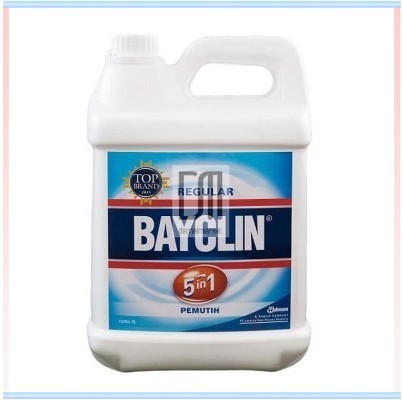 Jual Bayclin Regular 5 In 1 Pemutih Pakaian Penghilang Noda 4 Liter ...
