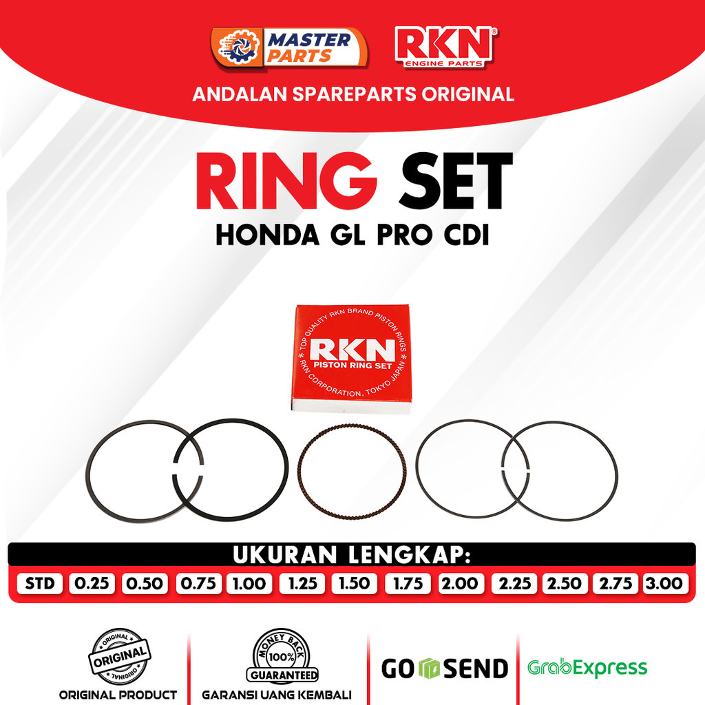 Jual RING SET RKN GL Pro CDI (13 Ukuran) | Shopee Indonesia