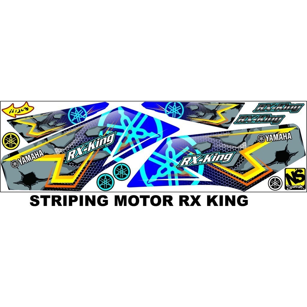 Jual STIKER STRIPING MOTIF RACING RX KING STICKER STRIPING | Shopee ...
