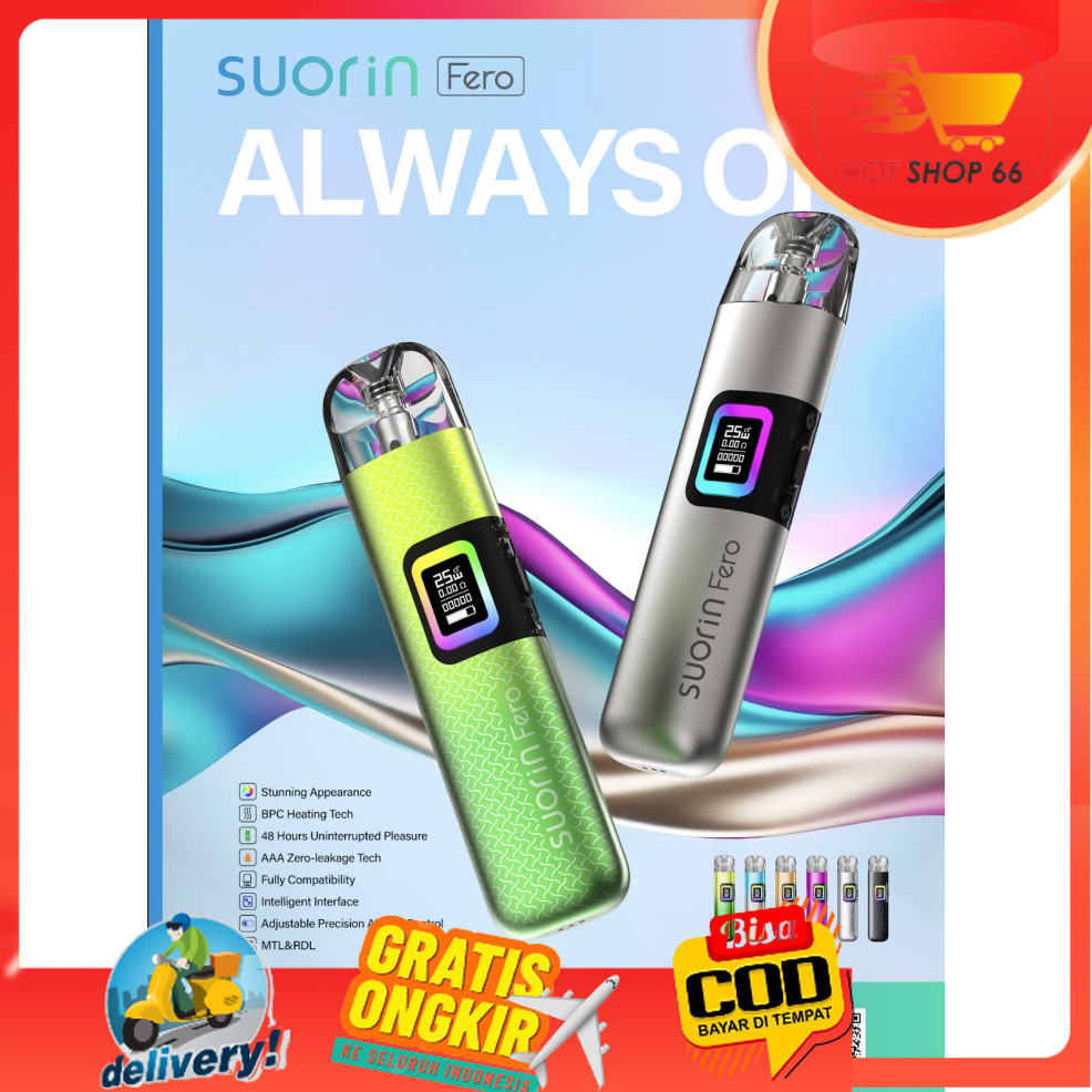 Jual Sourin Fero Pod System Vape Kit 1000mAh - Bisa Cod Hotshop66 ...