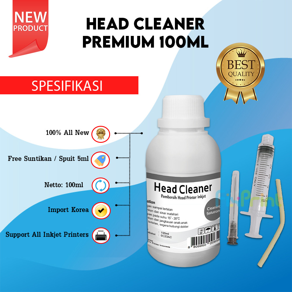 Jual Head Cleaner Premium Quality 100ml Cairan Pembersih Head Cartridge ...