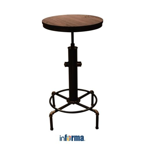 Jual Informa Marsten Meja Bar - Hitam Bar Table Meja Makan Kafe ...