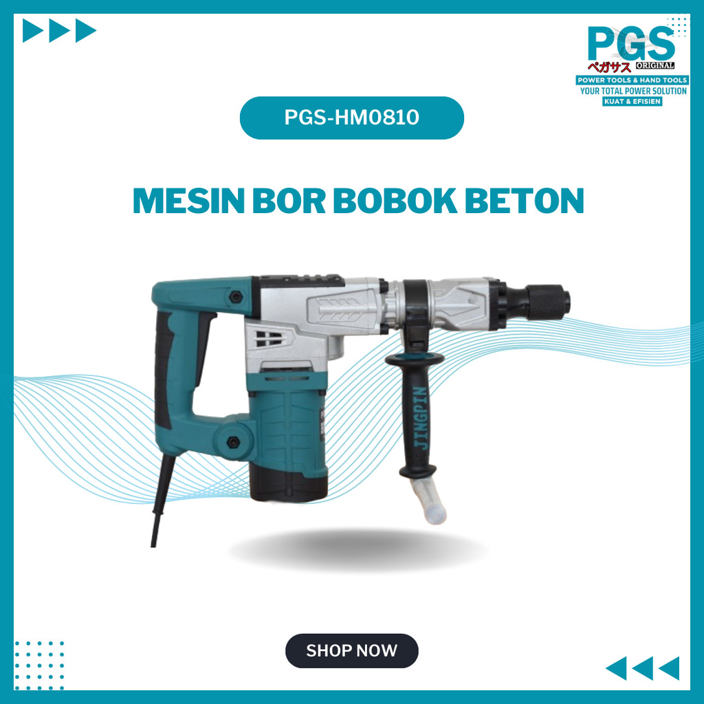 Jual MESIN DEMOLITION HAMMER/MESIN BOBOK BETON PGS-HM0810 | Shopee ...