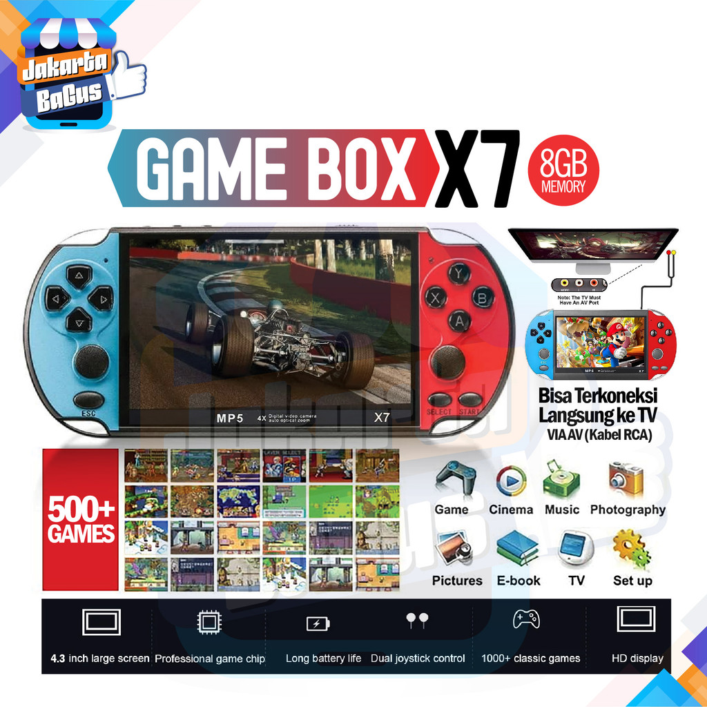 Jual GAME BOX X7 Enhanced Edition GAMEBOY PSP X7 Handheld Console 5.000 ...