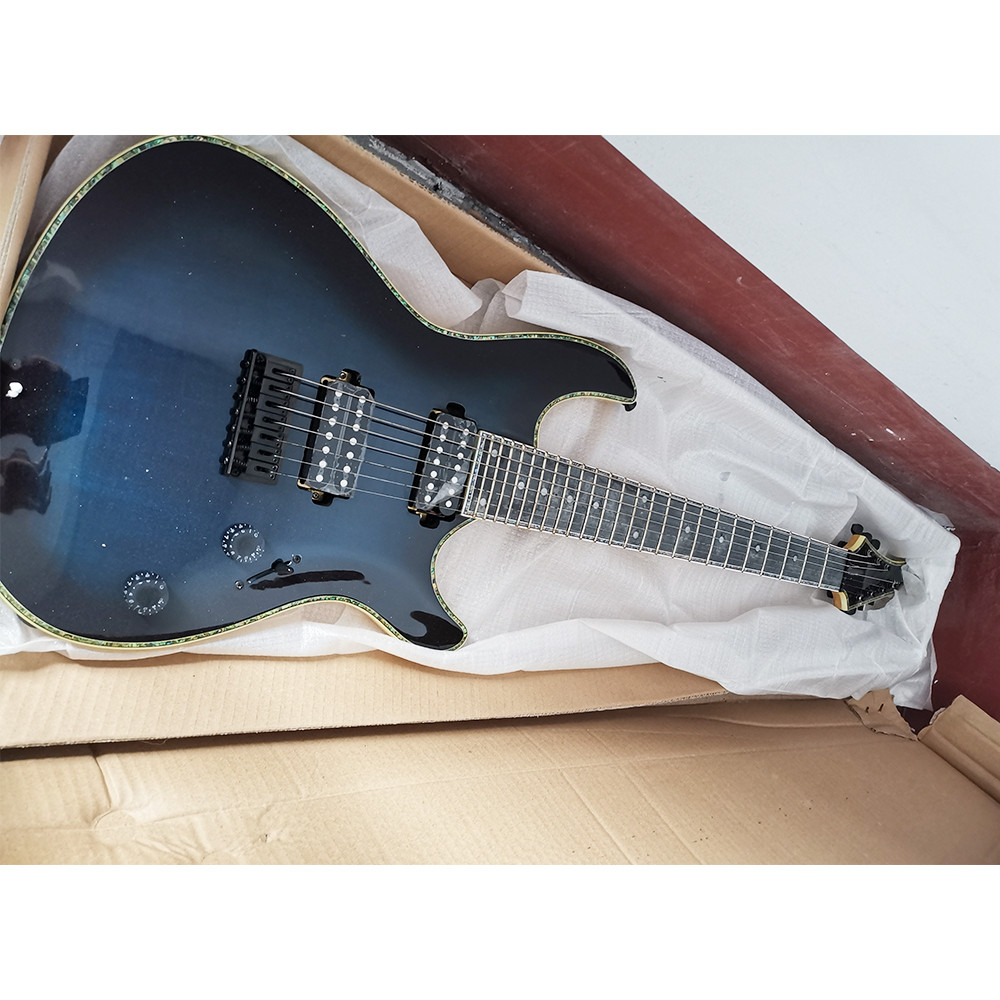 Jual 7 Strings Neck-thru-body Electric Guitar with Ebony Fretboard ...