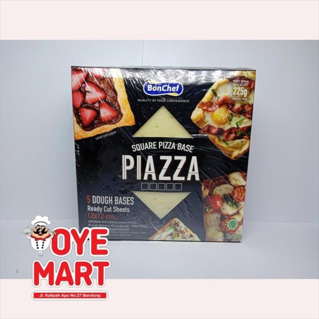 Jual GR BONCHEF SQUARE PIAZZA BASE 12X12CM ISI 5 LEMBAR 22GR / KULIT ...