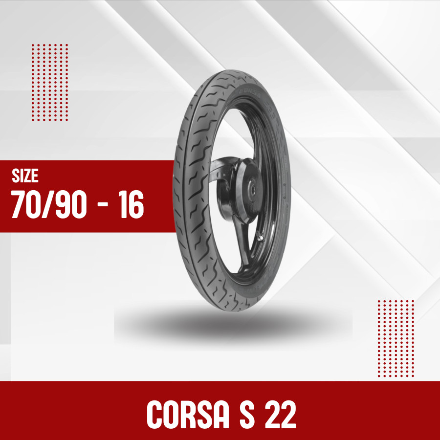 Jual Ban Motor Corsa S 22 70/90 R16 TL - Ban Motor Tubles | Shopee ...