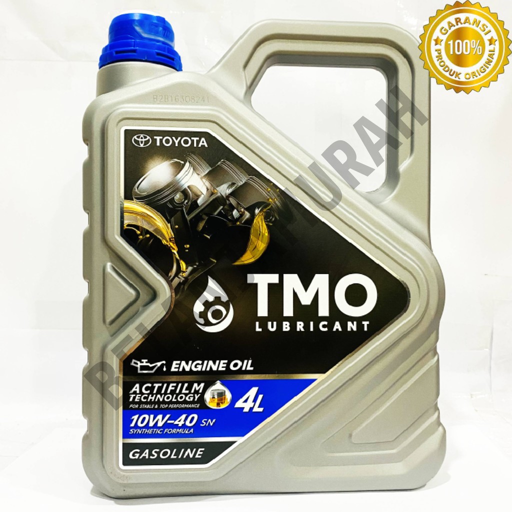 Jual Oli Mobil Toyota TMO 10w-40 API SN Synthetic Formula Galon / 4 Liter ASLI 100% | Shopee ...