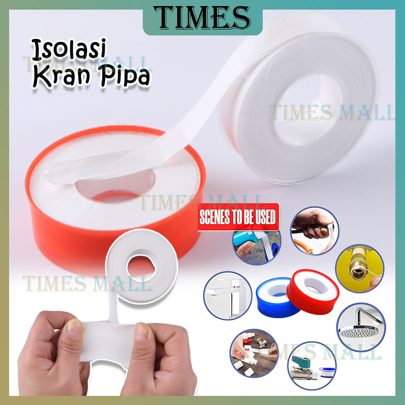 Jual 6pcs Isolasi Siltip Kran 12MM x 0.075MM x 10M / Seal Tape Kran Air ...
