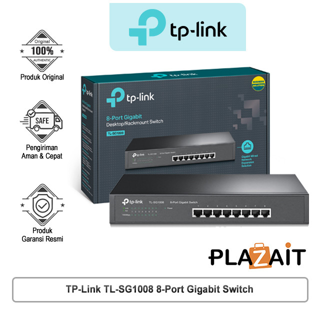 Jual TP-Link TL-SG1008 8-Port Gigabit Desktop/Rackmount Switch | Shopee ...