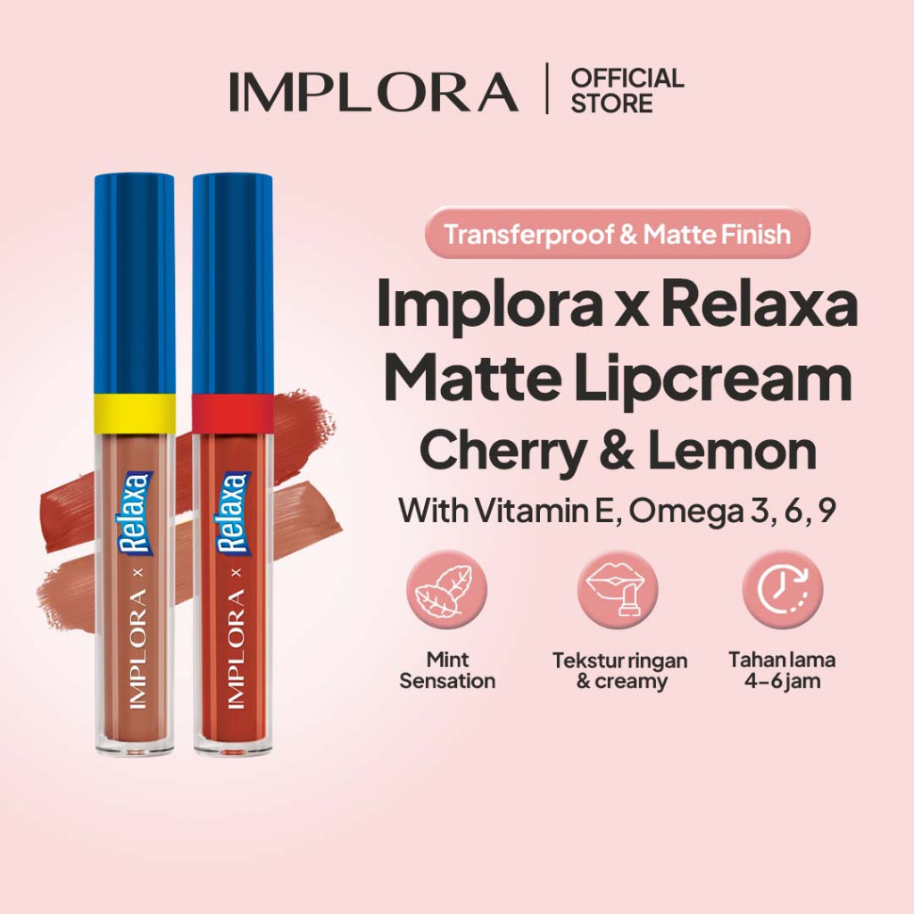 Jual Implora X Relaxa Matte Lip Cream (New Launch) | Shopee Indonesia