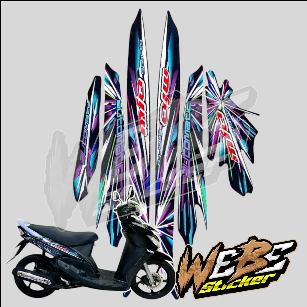 Jual STICKER STIKER POLET LIS STRIPING MOTOR FULL BODY YAMAHA MIO NEW ...