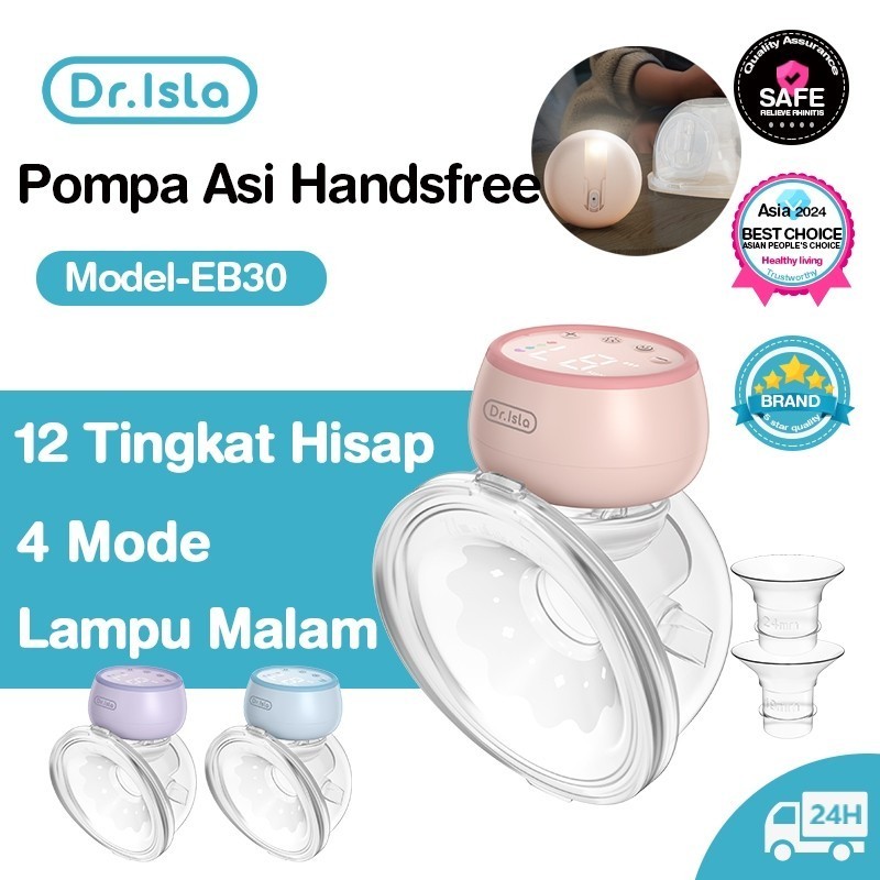 Jual Dr.isla Pompa Asi Electric Handsfree Fungsi Lampu Malam Wireless ...