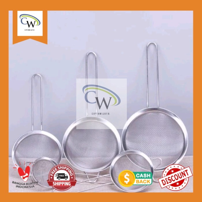 Jual Saringan Teh Stainless/ Saringan Tepung Minyak Stainless Steell ...