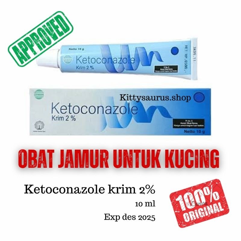 Jual MICONAZOLE DAN KETOCONAZOLE UNTUK KUCING JAMURAN, SCABIES ...