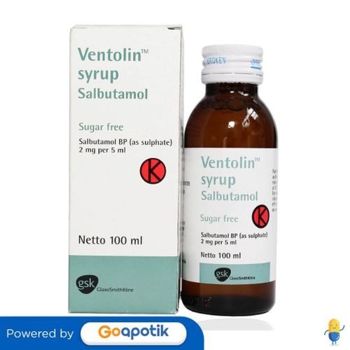 Jual Ventolin Syrup Isi 100 Ml Botol | Shopee Indonesia