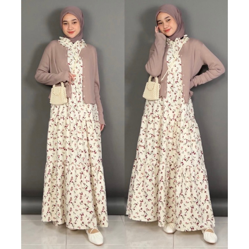 Jual SS - ZFS DRESS MAXI TIARA / HOURI SHAKILA DRESS / LONGDRESS WANITA ...