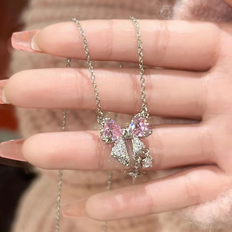 Jual Baattaiy Kalung Rumbai Bintang Busur Rumbai Rantai Tulang Selangka ...
