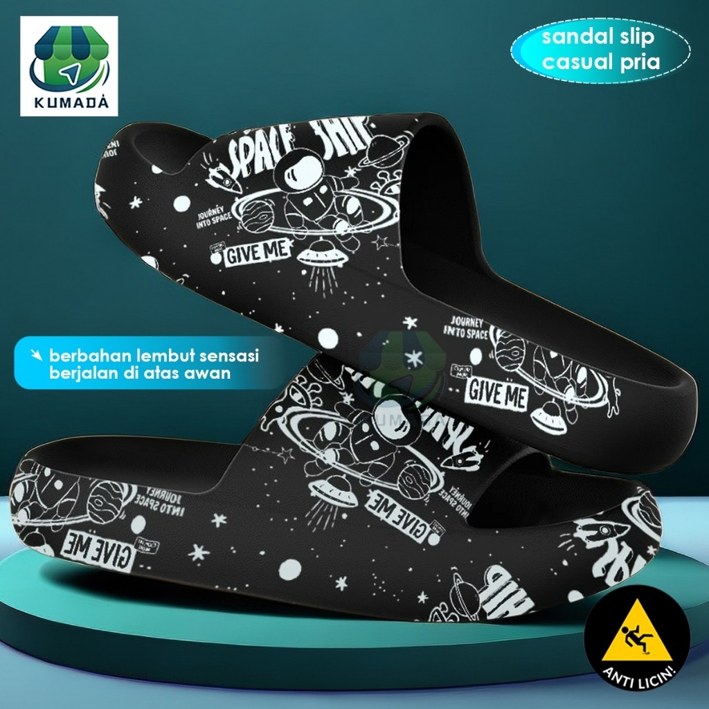 Jual SENDAL SLIDE SANDAL SPORT SLOP PRIA WANITA IMPORT PREMIUM FLIP ...