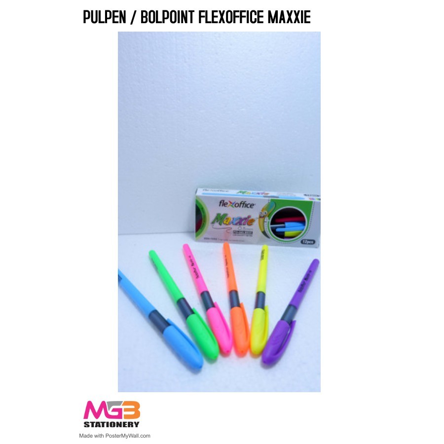 Jual Pulpen / Bolpoint / Pen FLEXOFFICE Maxxie - MTKS | Shopee Indonesia