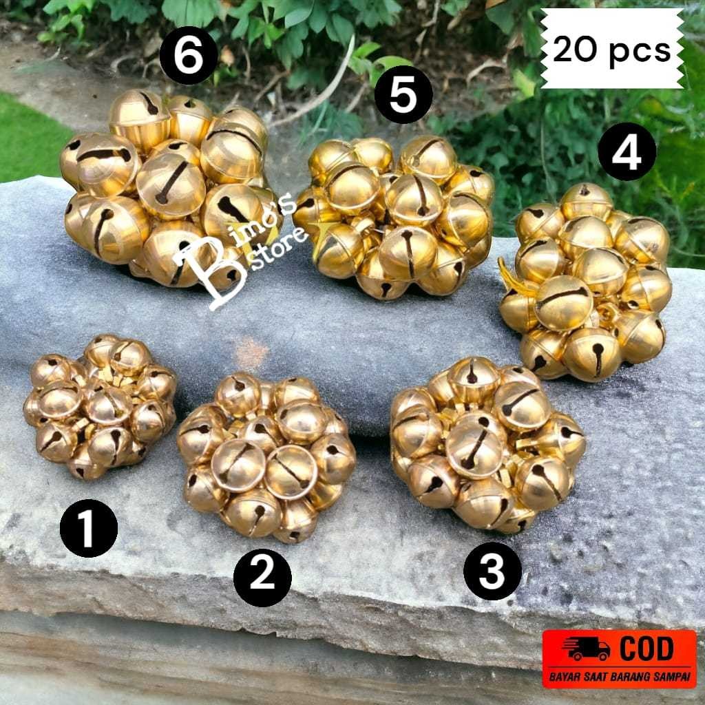 Jual Krincing Jaranan 20 Pcs Krincingan Klintingan Kuningan Lonceng ...