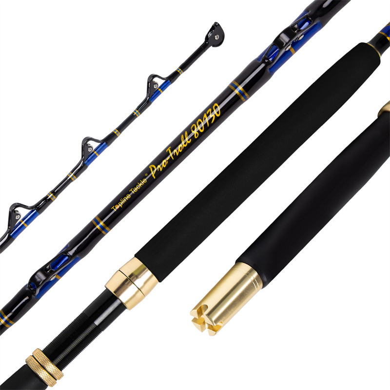 Jual Deep Sea Fishing Rod Big Game Rod 5'6" 30 50 80 130lbs Nylon Butt ...