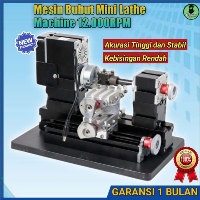 Jual PROMO ORIGINAL Mesin Bubut Mini Lathe Machine 12.000RPM - TZ0002MR ...