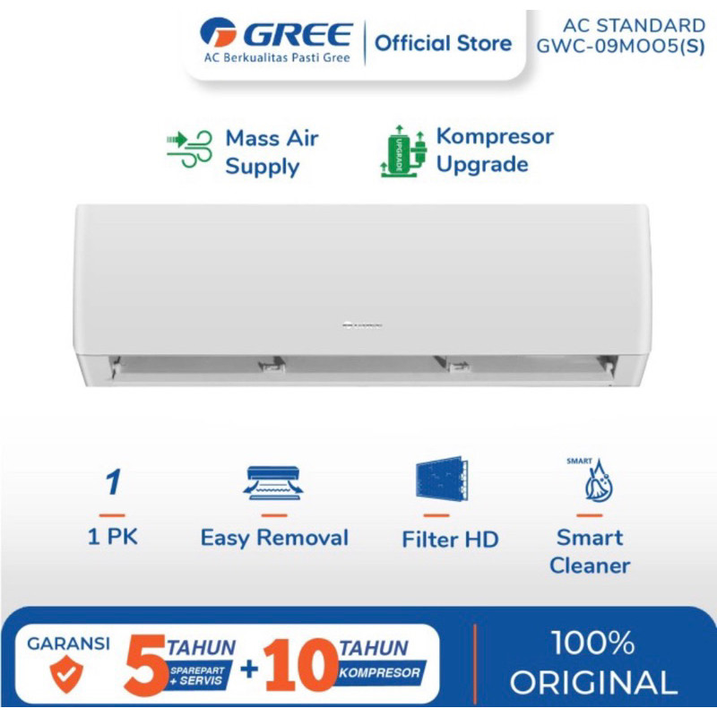 Jual GREE AC 1PK Standart 1 PK GWC-09MOO5 755Watt - AC GREE GWC09MOO5 ... Jual GREE AC 1PK Standart 1 PK GWC-09MOO5 755Watt - AC GREE GWC09MOO5 ...