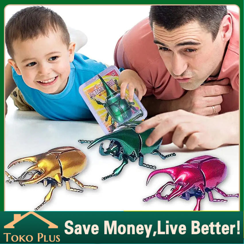 Jual Mainan Serangga Jalan Berputar Kumbang Badak TANPA BATERAI Mainan ...