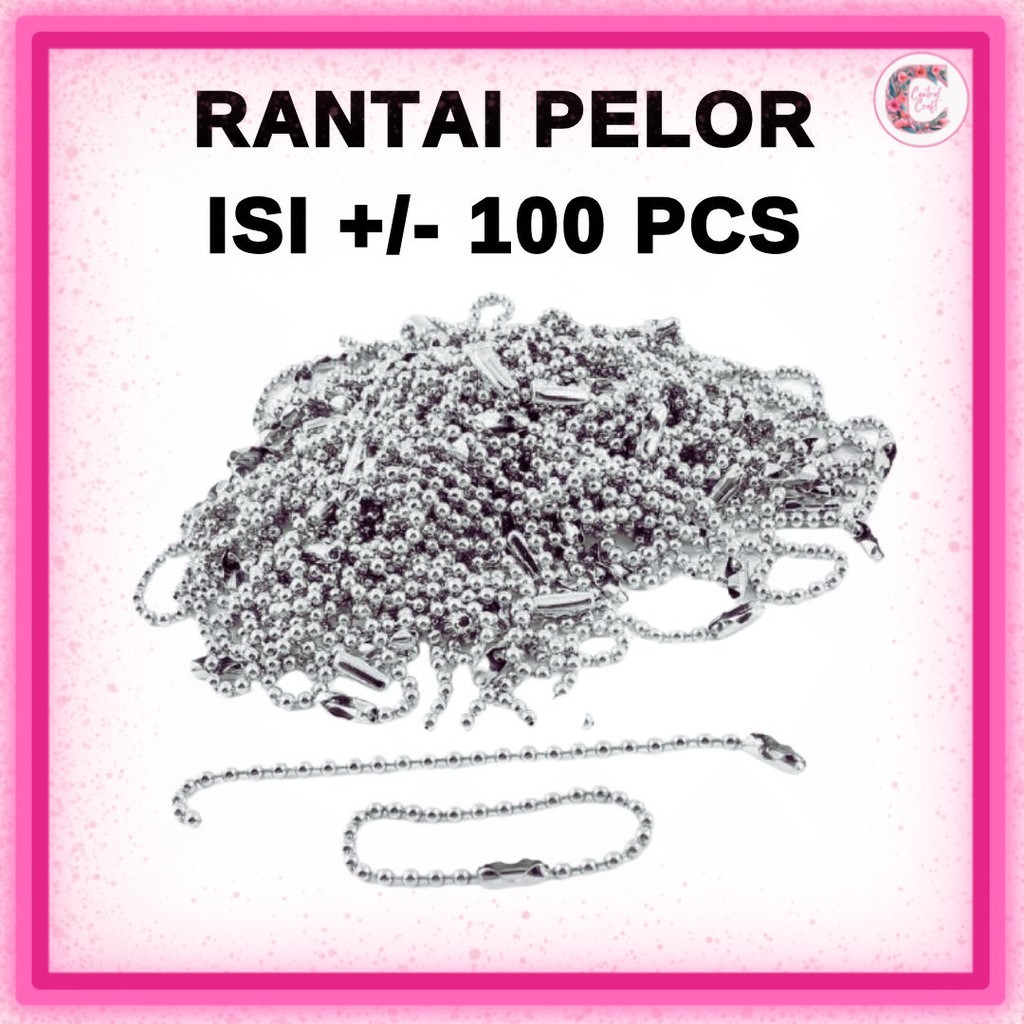 Jual Rantai Pelor Biji Lada / Gantungan Besi (+- 100 pcs) | Shopee ...