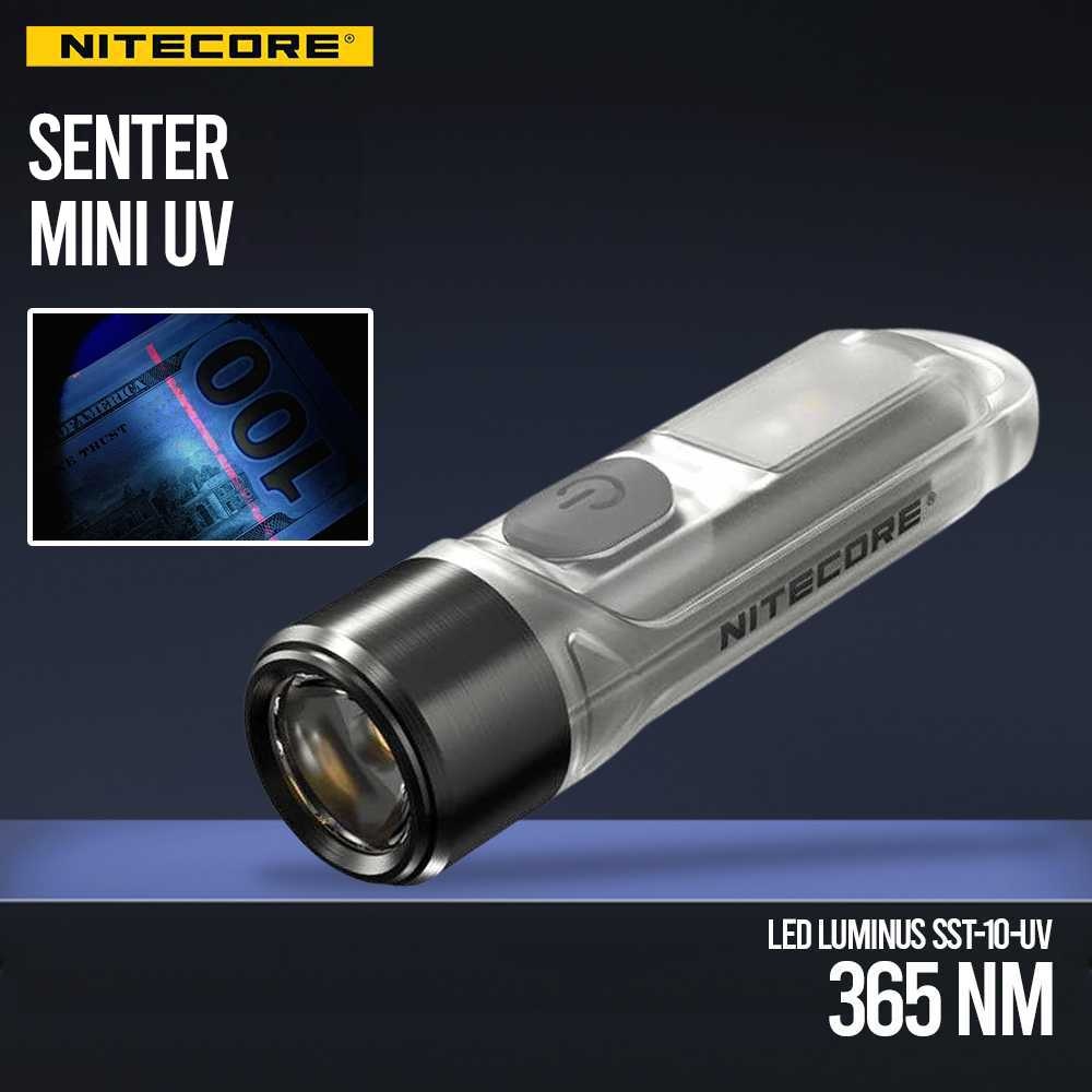 Jual NITECORE Senter Mini UV LED IP66 130mAh 365nm 70 Lumens 1000mW ...