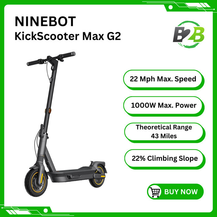 Jual Ninebot KickScooter Max G2 by Segway Electric Scooter 1000W Max ...