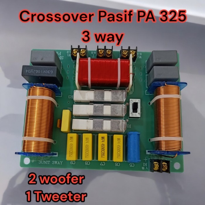 Jual Original Panel Crossover Pasif PA 325 3 way 800 watt 2 Low 1 High ...