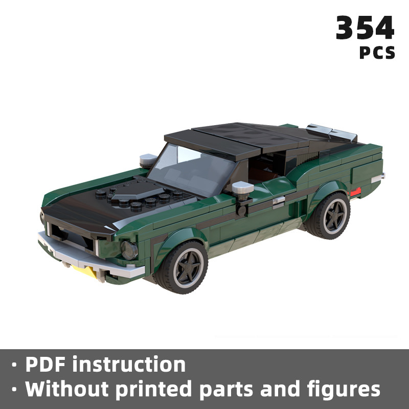 Jual classic 1968 american muscle car speed champions 8 studs wide ...