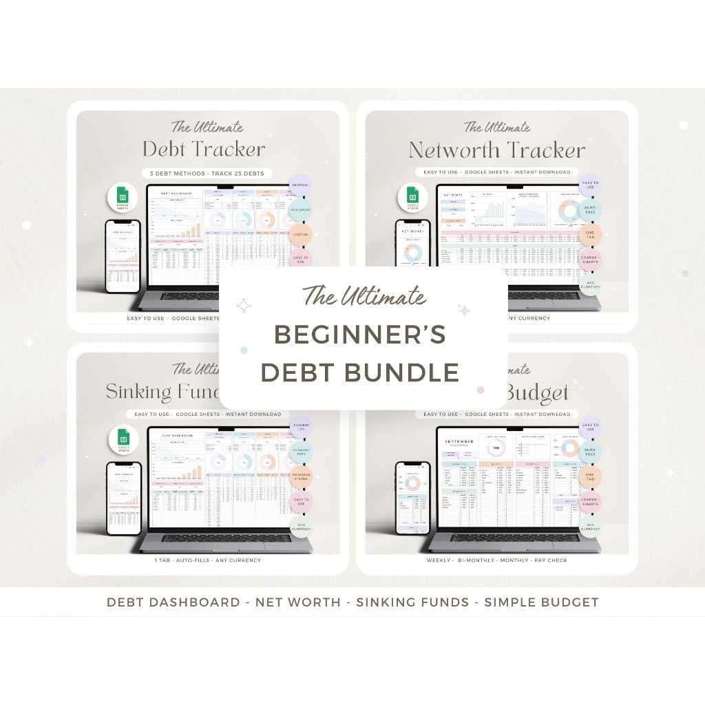 Jual Bundle Debt Payoff Tracker Google Debt Snowball Tracker Debt ...