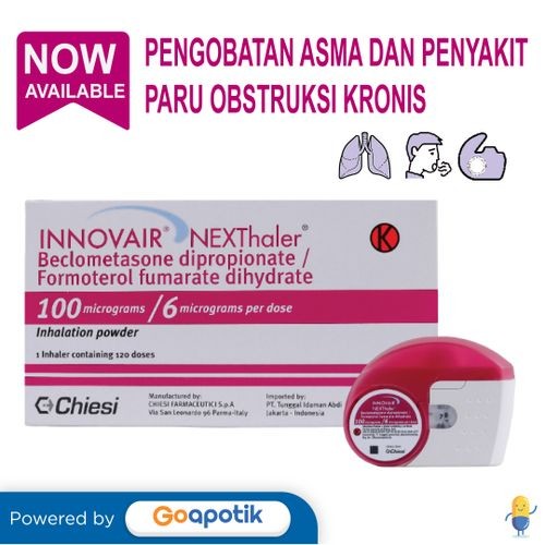 Jual Innovair Nexthaler 100 / 6 Mcg Inhaler 120 Dosis | Shopee Indonesia