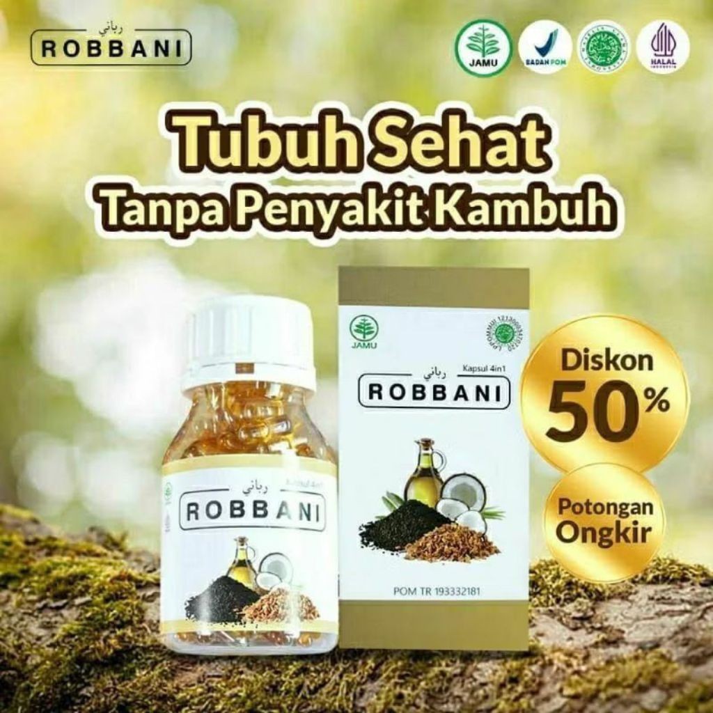 Jual ORIGINAL 100% Cod Robbani Kapsul Obat Mengatasi Asam Urat Darah ...