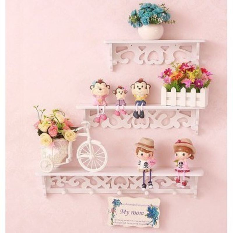 Jual Rak Hias Gantung Dinding minimalis 3 in 1 Rak hias set 3 in 1 rak ...