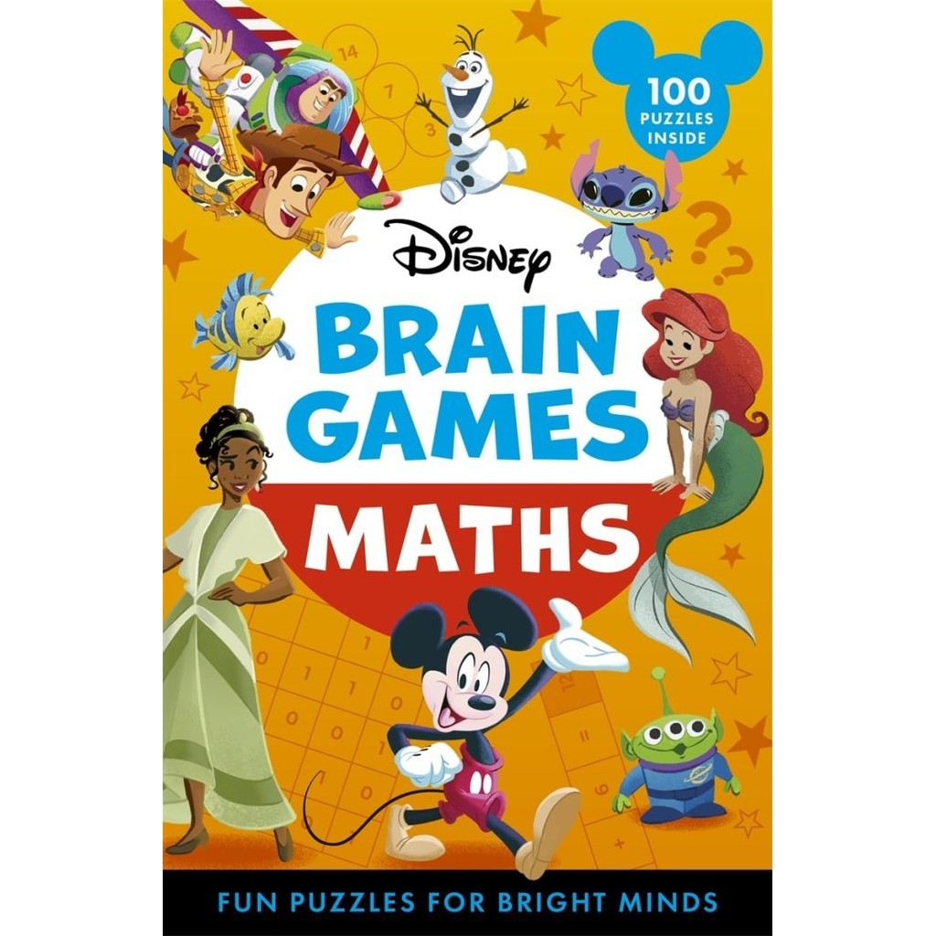 Jual Buku Anak Import Original : Disney Brain Games: Maths: Fun puzzles ...
