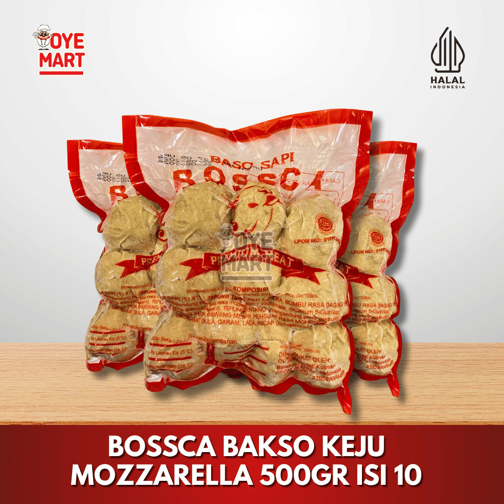 Jual BOSSCA BAKSO KEJU MOZZARELLA 500GR ISI 10 / BASO ISI MOZA | Shopee ...