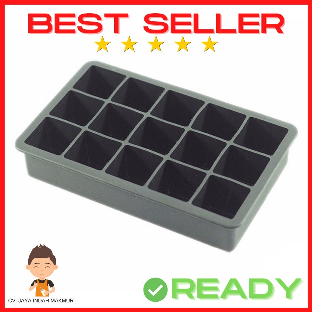 Jual KIT Cetakan Es Batu MPASI Silikon / Ice Cube Tray Silicone 15 Food ...
