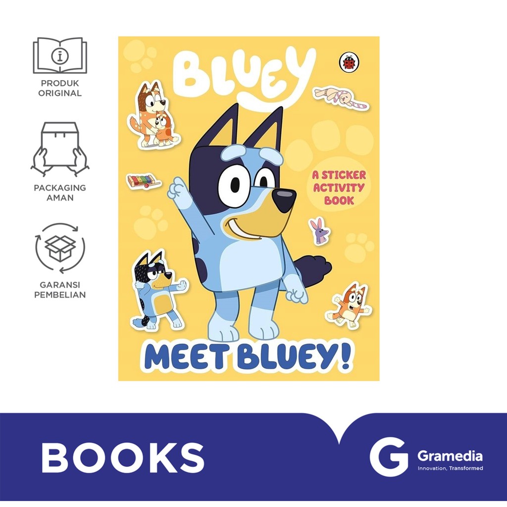 Jual Bluey: Meet Bluey! Sticker Activity Book (Bluey) | Shopee Indonesia