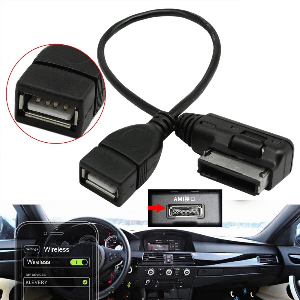 Jual Media-in USB adapter cable Fit Audi AMI MMI VW Skoda SuperB MDI ...