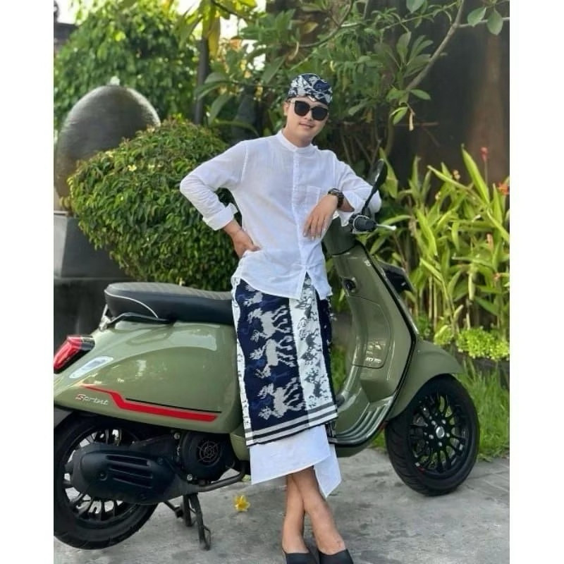 Jual set couple Bali tenunan blanket full set lengkap saput + udeng ...
