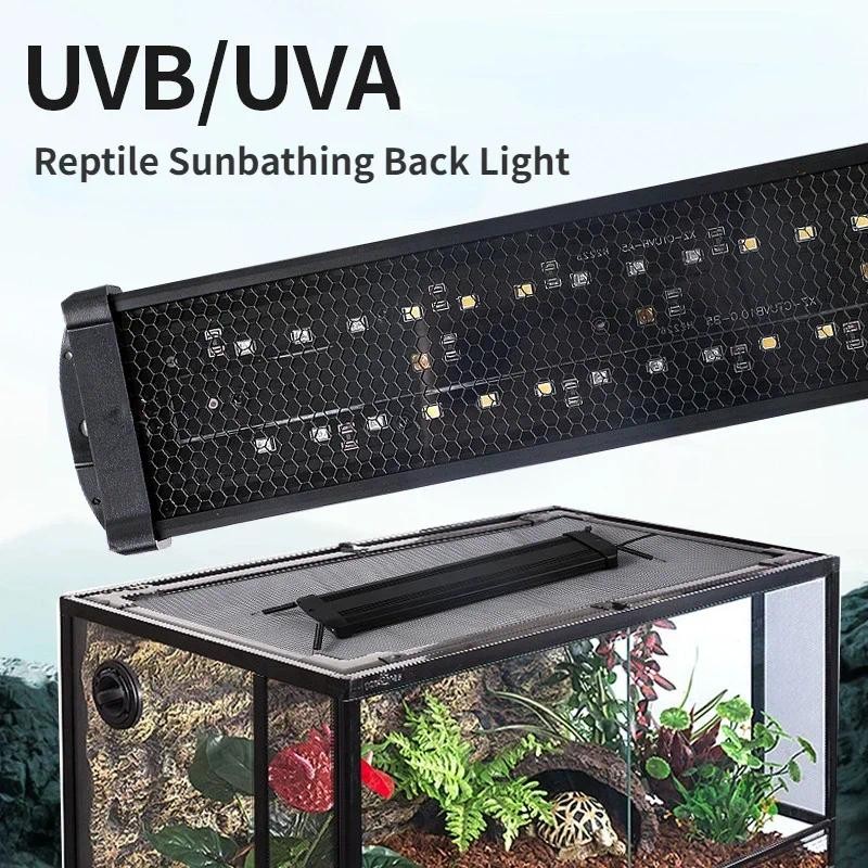 Jual Reptile UVA+UVB Full Spectrum LED UV Lamp 10.0/20.0 Turtle Lizard ...