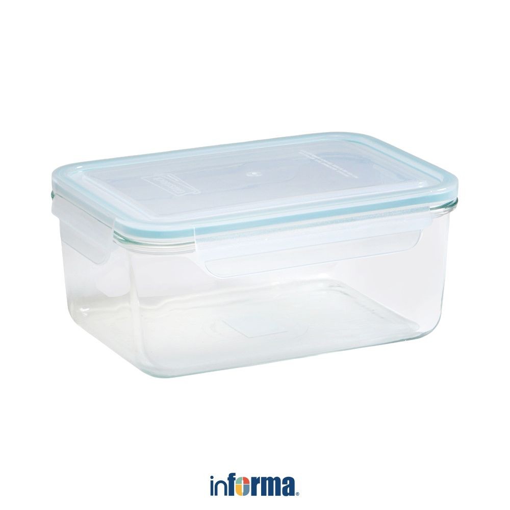 Jual Informa Glasslock Classic Wadah Makanan Rectangle - Biru Kotak ...