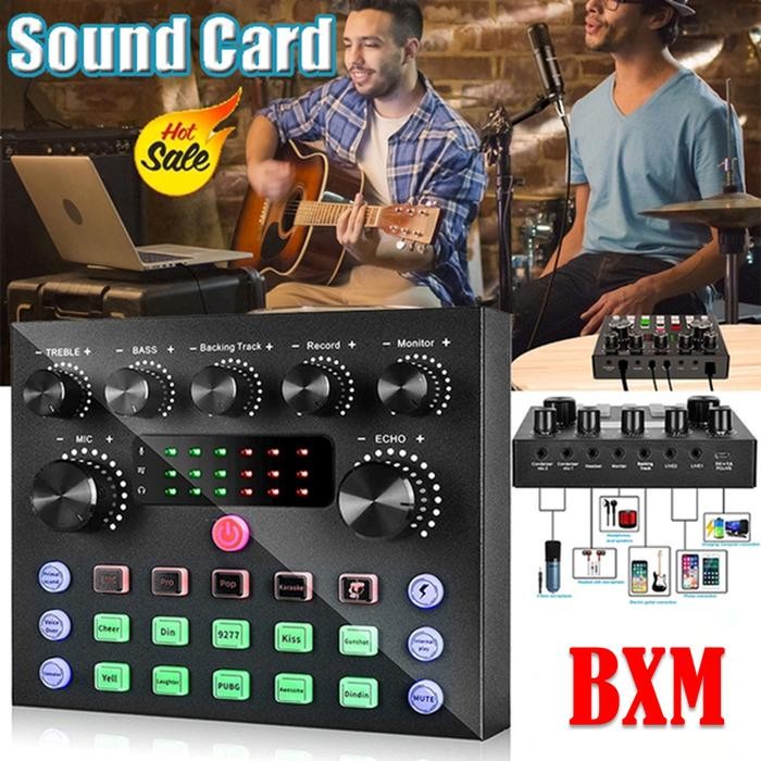 Jual Sound card V8 Mixer Bluetooth SoundCard V8 Audio Soundcard V8S ...