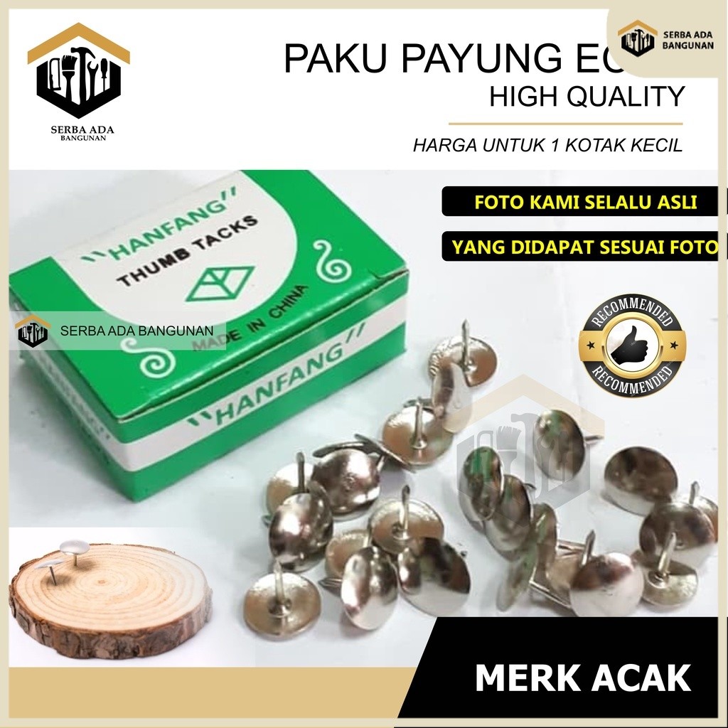 Jual SAB PAKU PAYUNG MURAH PERKOTAK KECIL Paku Payung isi 20 pcs ...