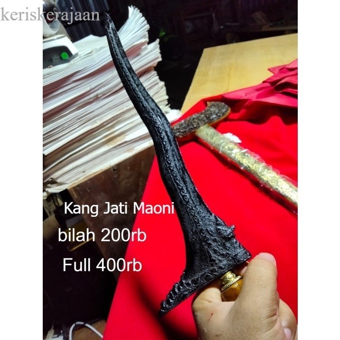 Jual keris jangkung naga raja pari sak uli lengkap rangka gayam solo ...