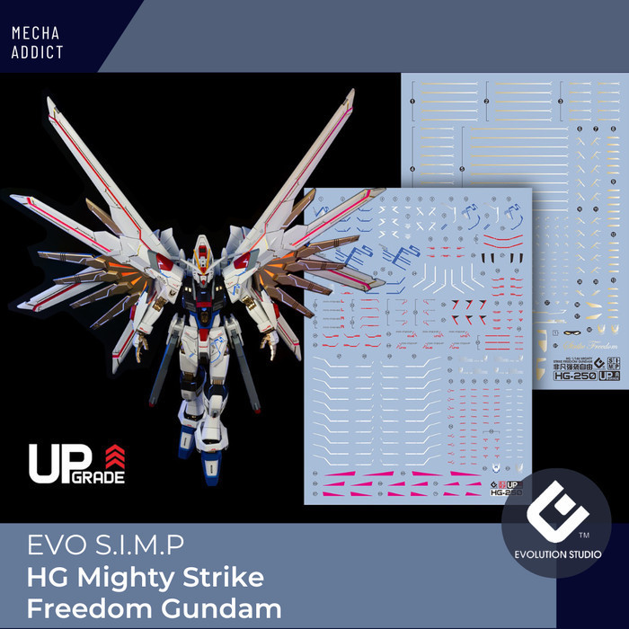 Jual Water Slide Decal HG Mighty Strike Freedom Gundam by EVO SIMP ...